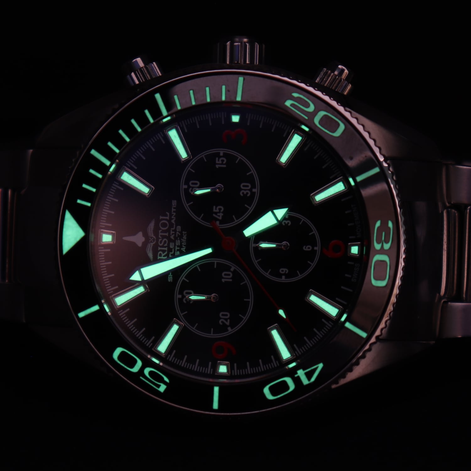 Space Shuttle Atlantis Tribute - Stainless Steel, White Dial - Bristol ...